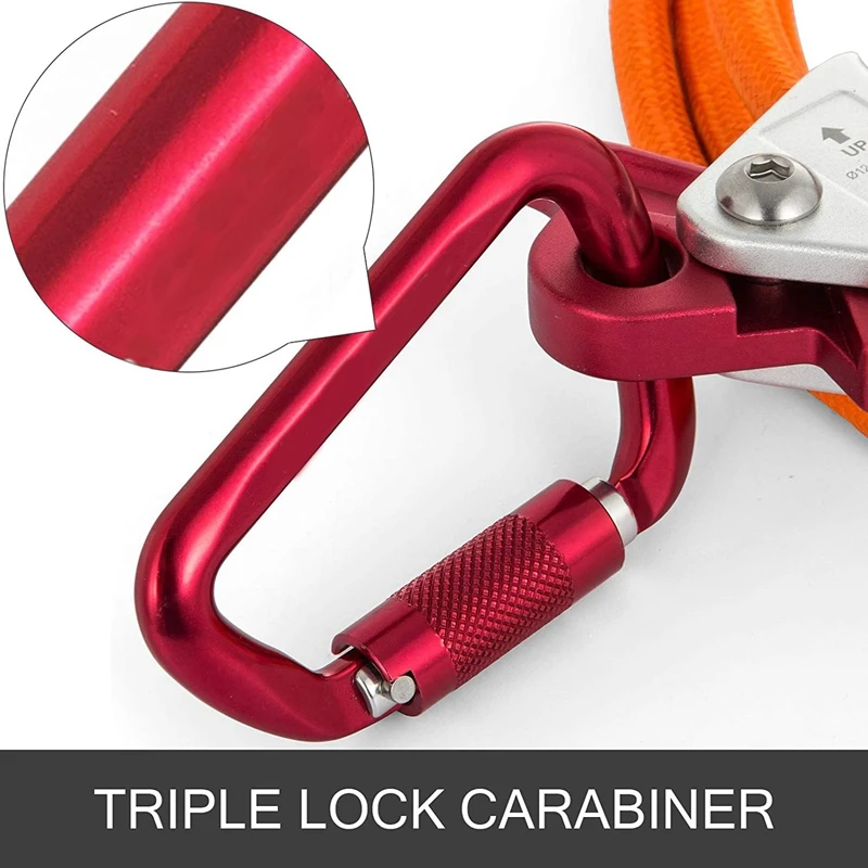 Steel Wire Core Flip Line Kit Adjustable Climbing Positioning Rope For ...