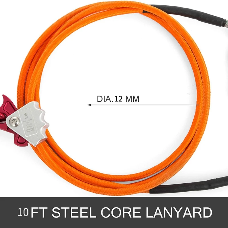 Steel Wire Core Flip Line Kit Adjustable Climbing Positioning Rope For ...