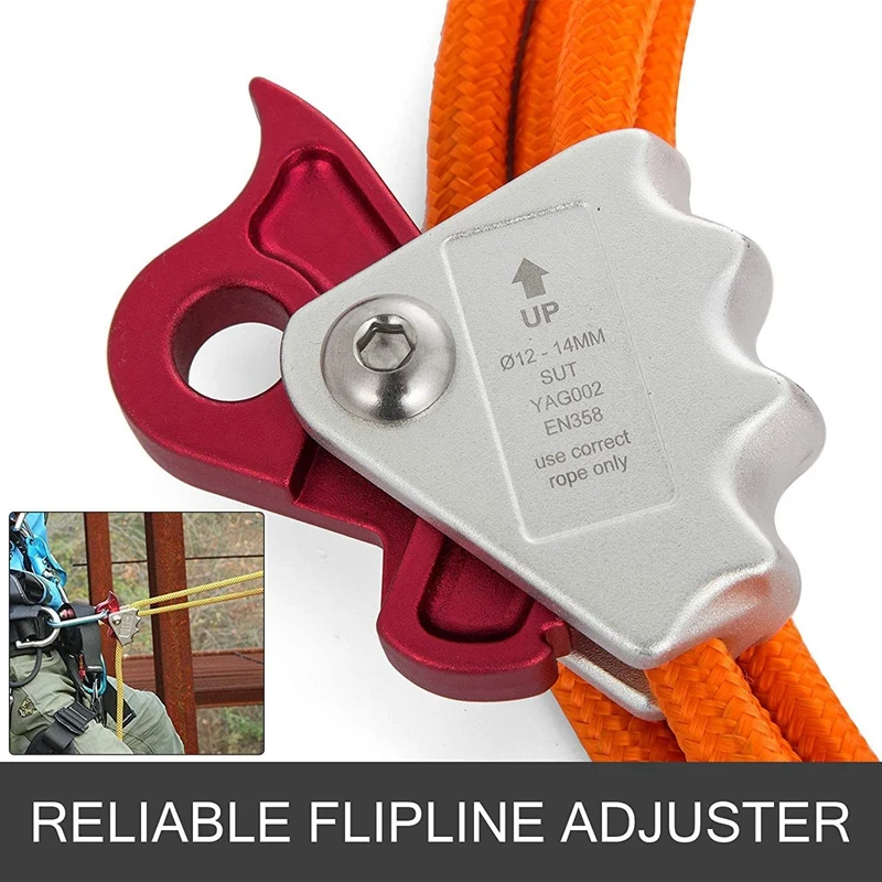 Steel Wire Core Flip Line Kit Adjustable Climbing Positioning Rope For ...