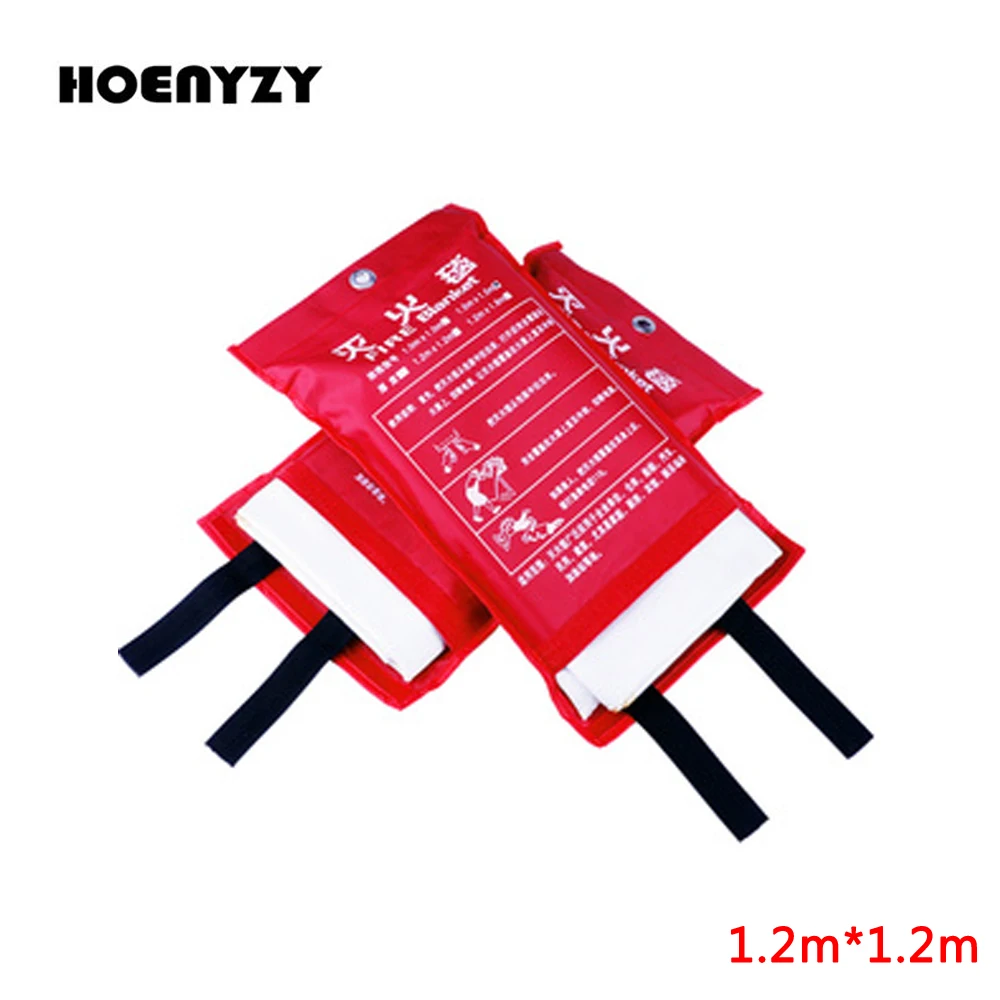 1.2mx1.2m Fiberglass Fire Blanket Fire Flame Retardant Emergency ...