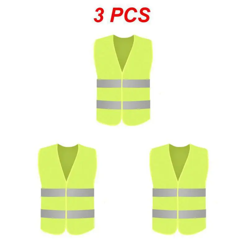 1/3/5PCS High Visibility Reflective Visibility Safety Vest With ...