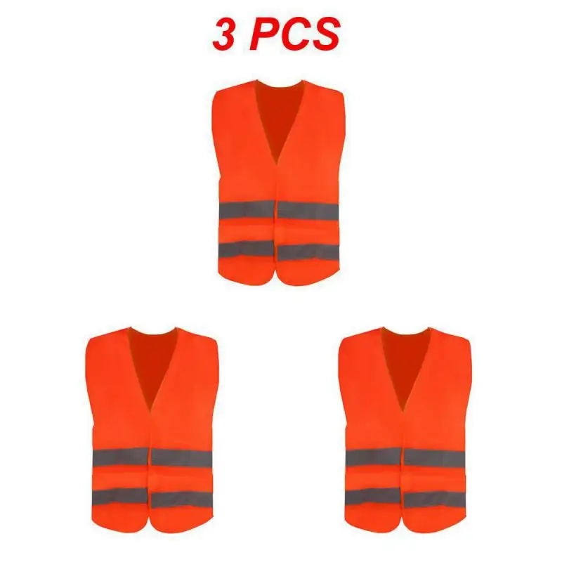1/3/5PCS High Visibility Reflective Visibility Safety Vest With ...