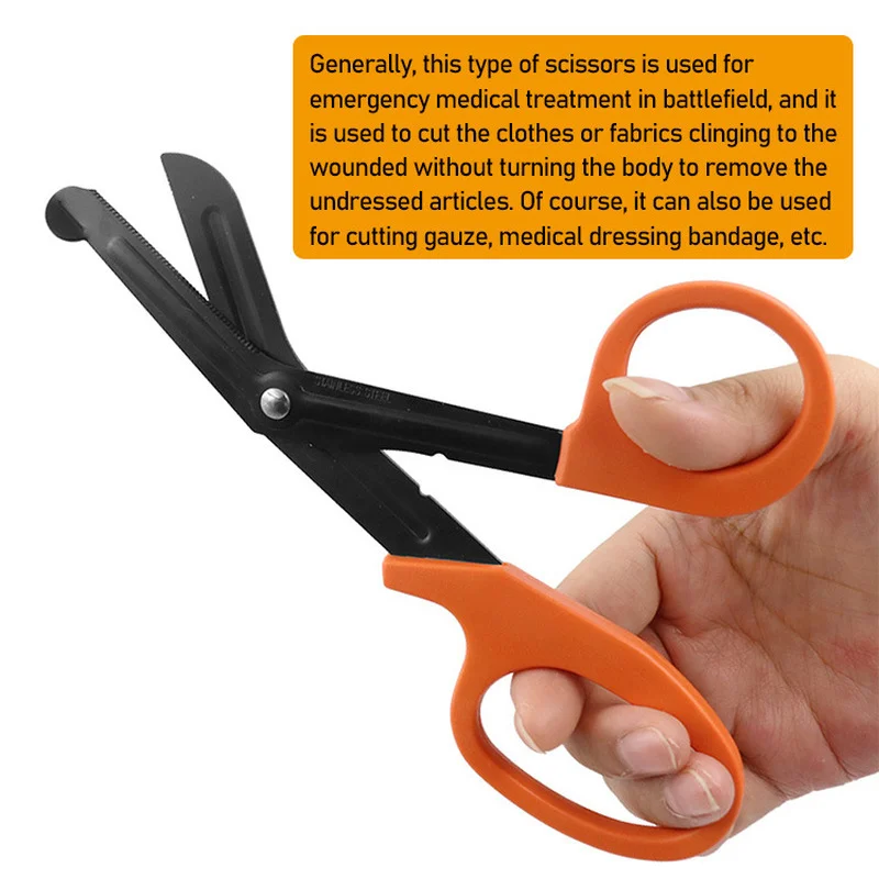 1Pc Tactical Emergency Gauze Trauma Bandage Rescue Scissor Survive Gear ...