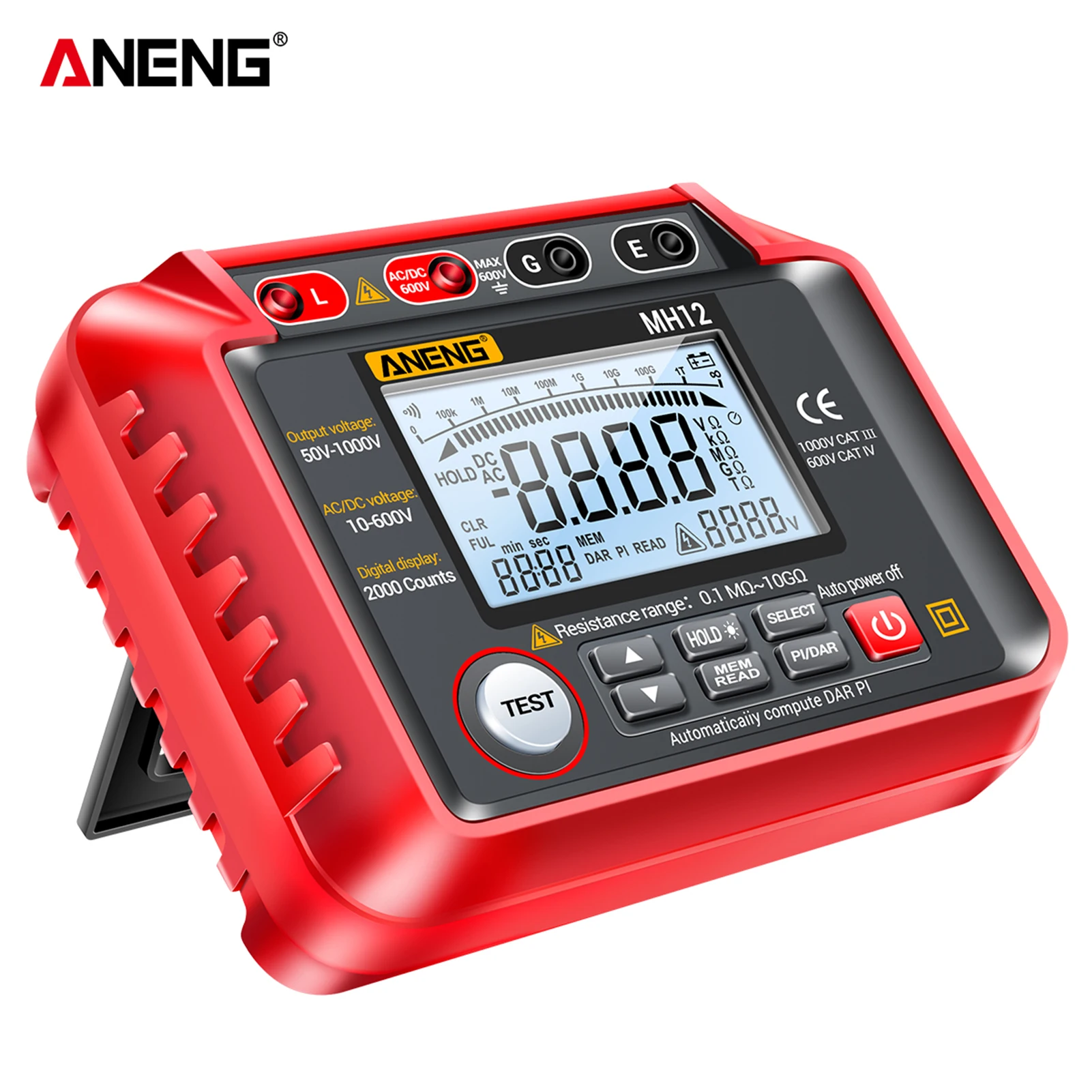 ANENG MH12 Insulation Resistance Tester Shaking Table High Precision ...