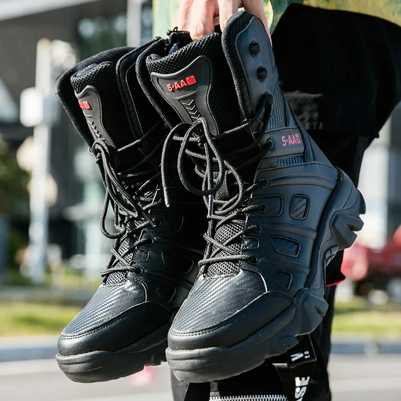 Big Size 47 Men's Military Boot Combat Mens Ankle Boot Tactical Warm ...