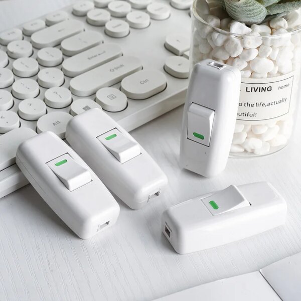Boat Shape Switch Home Light Switches Classic White Inline On/Off Table ...