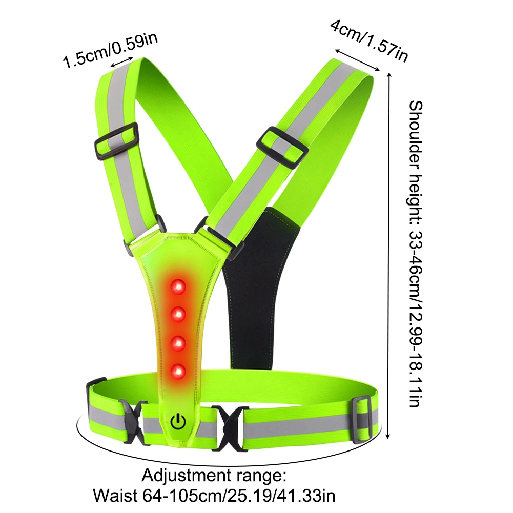 Cycling Jogging Safety Highlight Reflective Vest Night Work Security ...