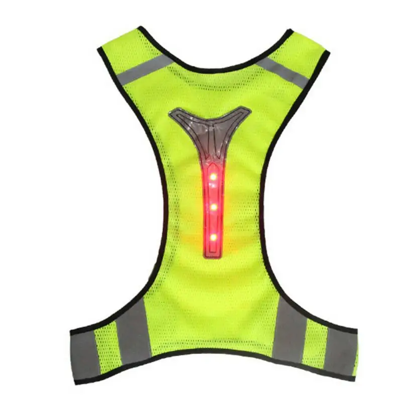 Cycling Reflective Vest LED Running Safety Jogging Breathable ...