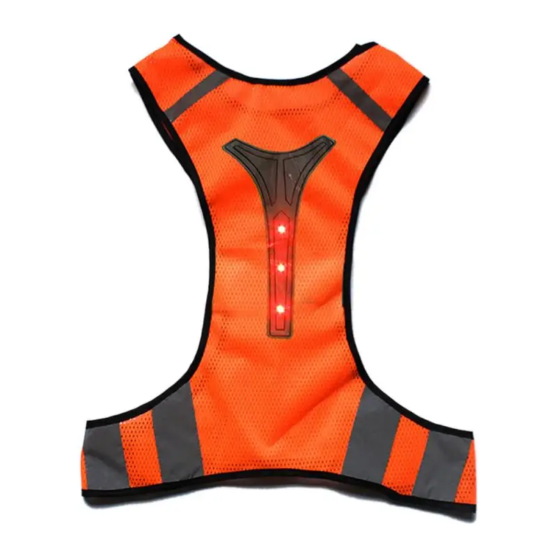 Cycling Reflective Vest LED Running Safety Jogging Breathable ...