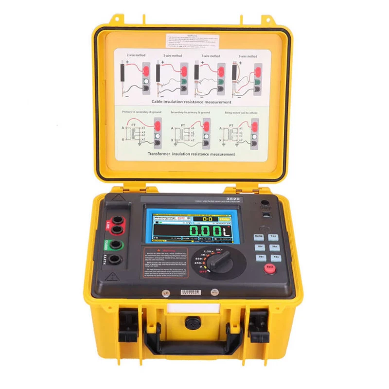ETCR3520 High Performance HV Insulation Resistance Tester 5Kv 10Tohm ...