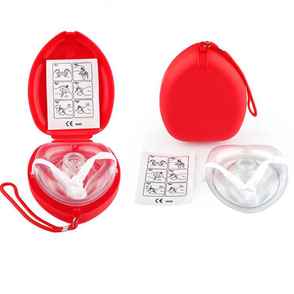 Emergency First Aid Mask Rescue CPR Mask Resuscitator One-Way Valve CPR ...