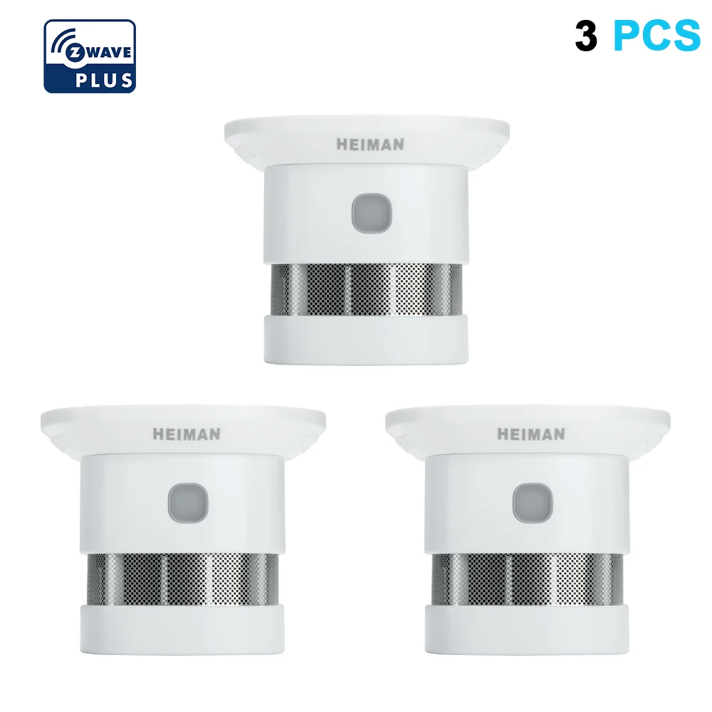 HEIMAN Zwave Smoke Detector fire Protection alarm Z-wave 868MHz Wireless Sensor for Smart Home ...