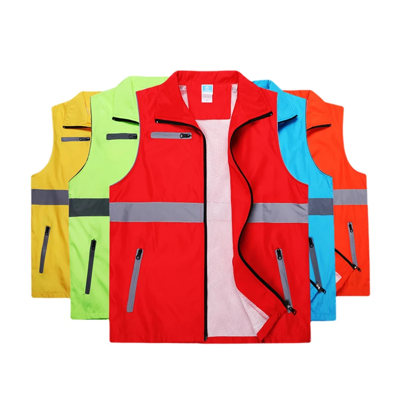 High Visibility Reflective Vest Volunteer Worker Running Reflective ...