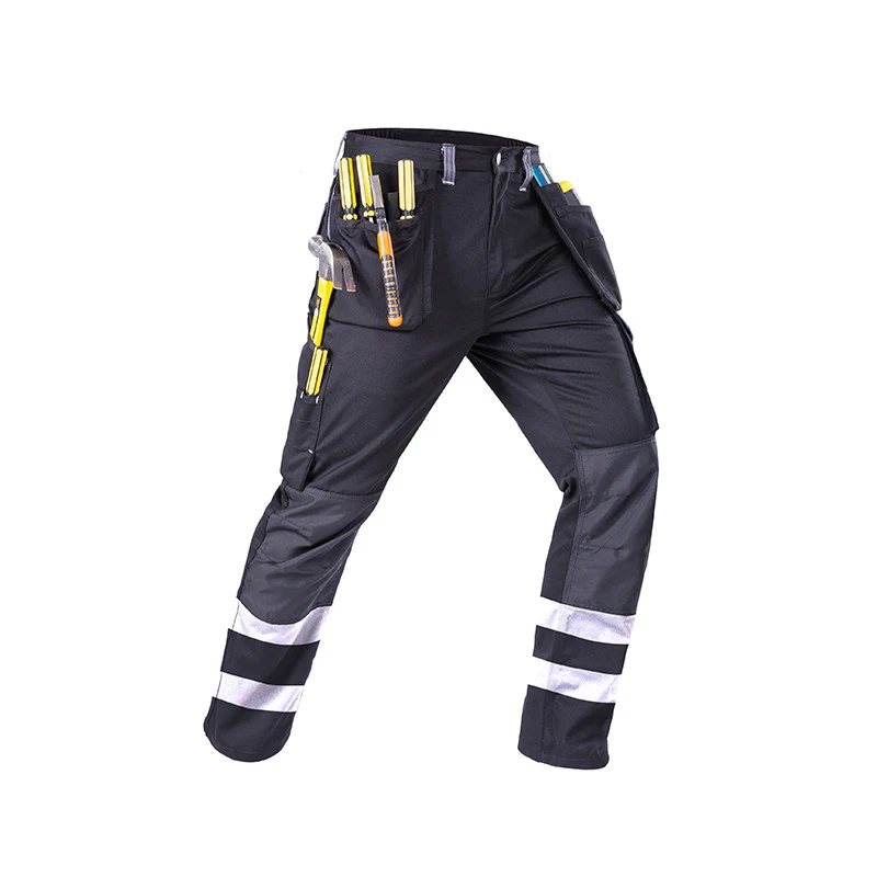 Mens Construction Working Pants Knee Reinforcement Workwear Trousers ...
