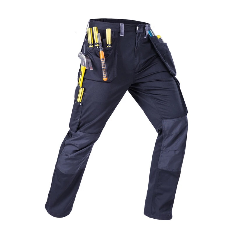 Mens Construction Working Pants Knee Reinforcement Workwear Trousers ...