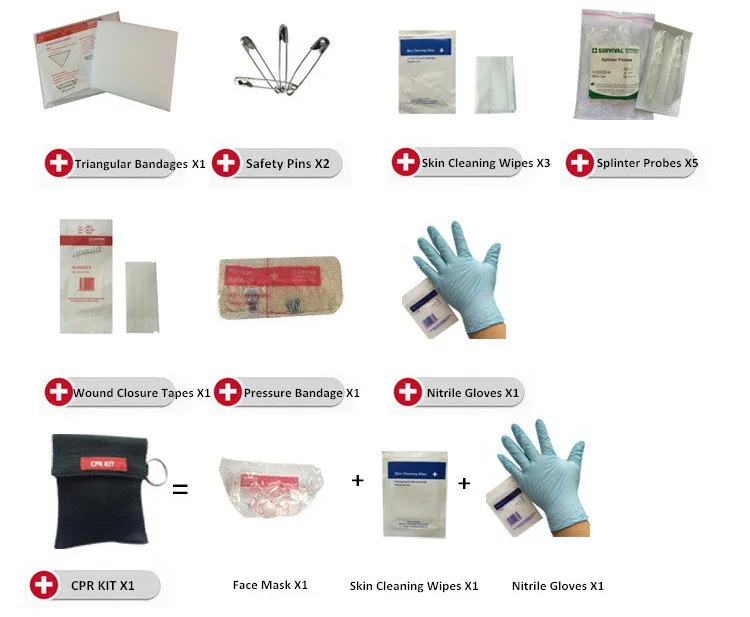 Mini First Aid Kits Gear Medical Trauma Kit Car Emergency Kits ...