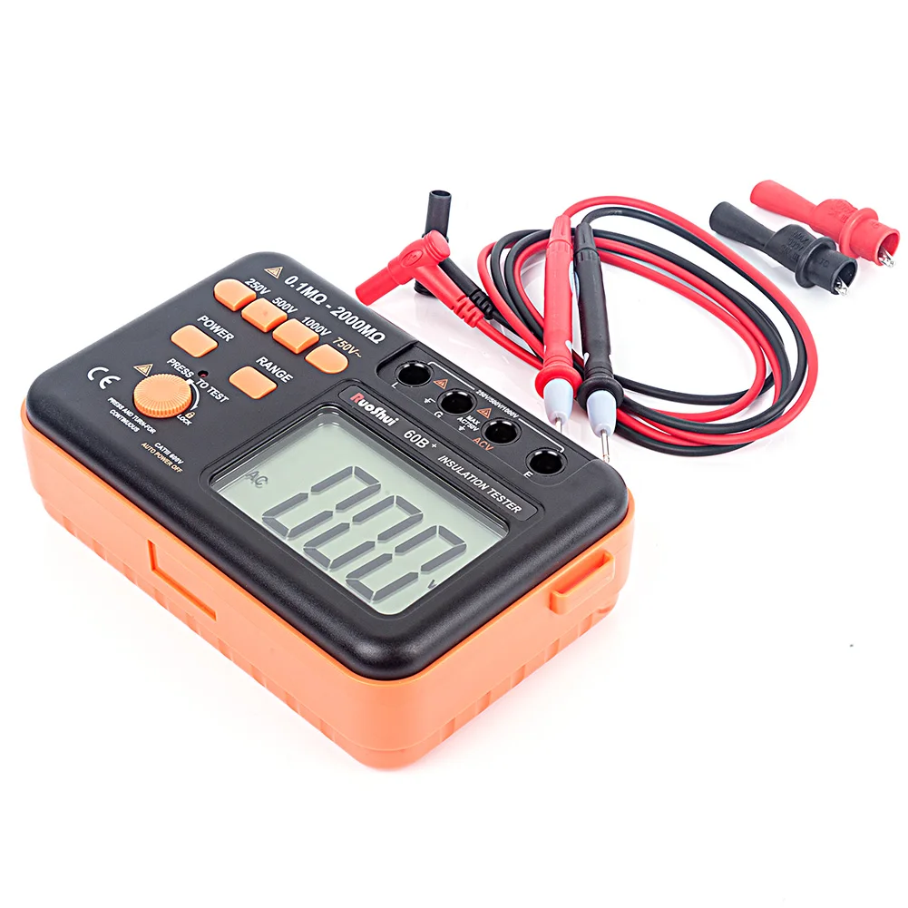 Multimeter Insulation Electrical Test AC 250V/500V/1000V Megohmmeter ...