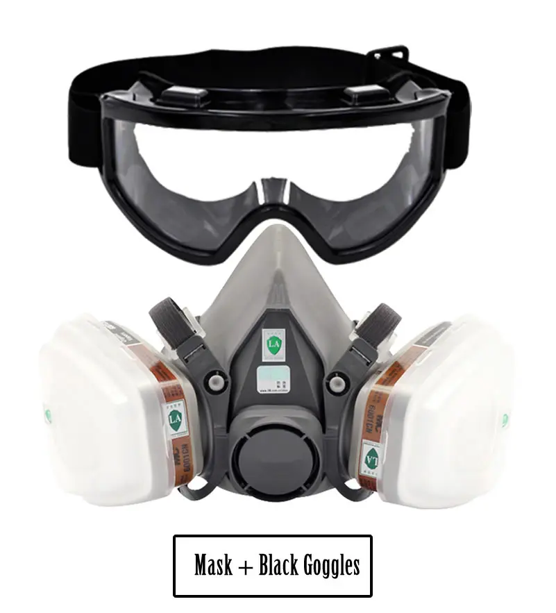New 7-In-1 6200 Dust Gas Respirator Half Face Dust Mask For Painting ...