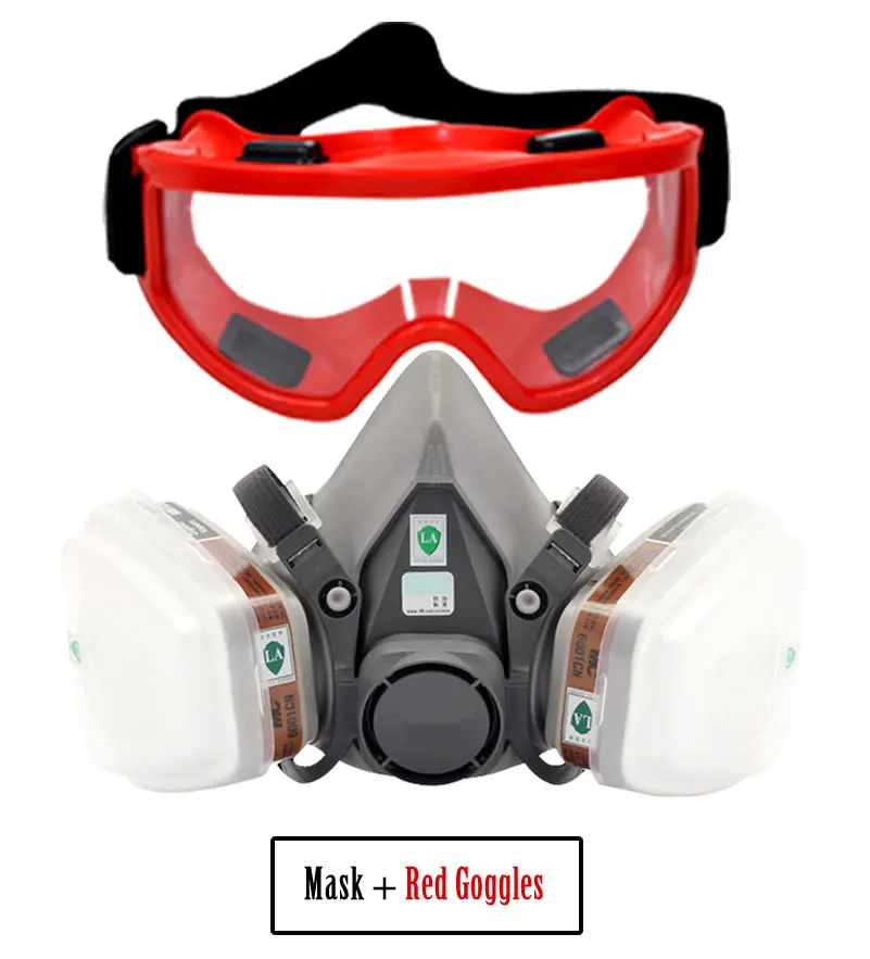 New 7-In-1 6200 Dust Gas Respirator Half Face Dust Mask For Painting ...