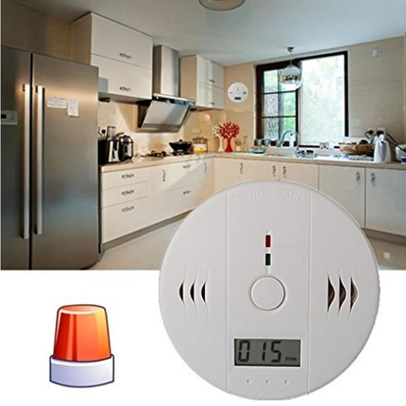 Portable CO Carbon Monoxide Poisoning Gas Sensor with LCD Display and ...
