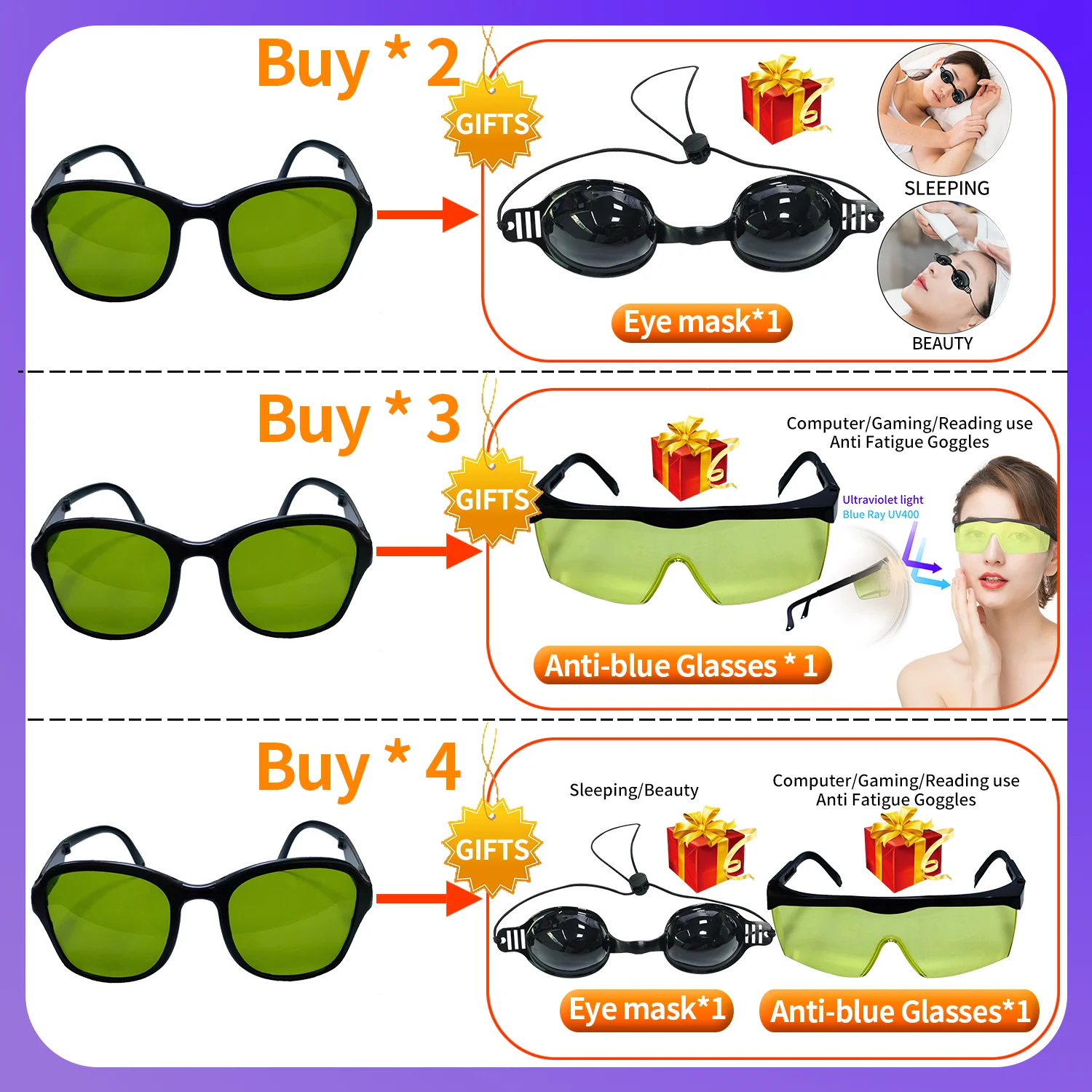 Sunglasses for Infrared Light X-Ray Protection Glasses Laser Security ...