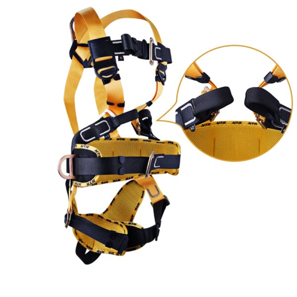Fall Arrester Full Body Harness Work Positioning Ladder Tower Climbing ...