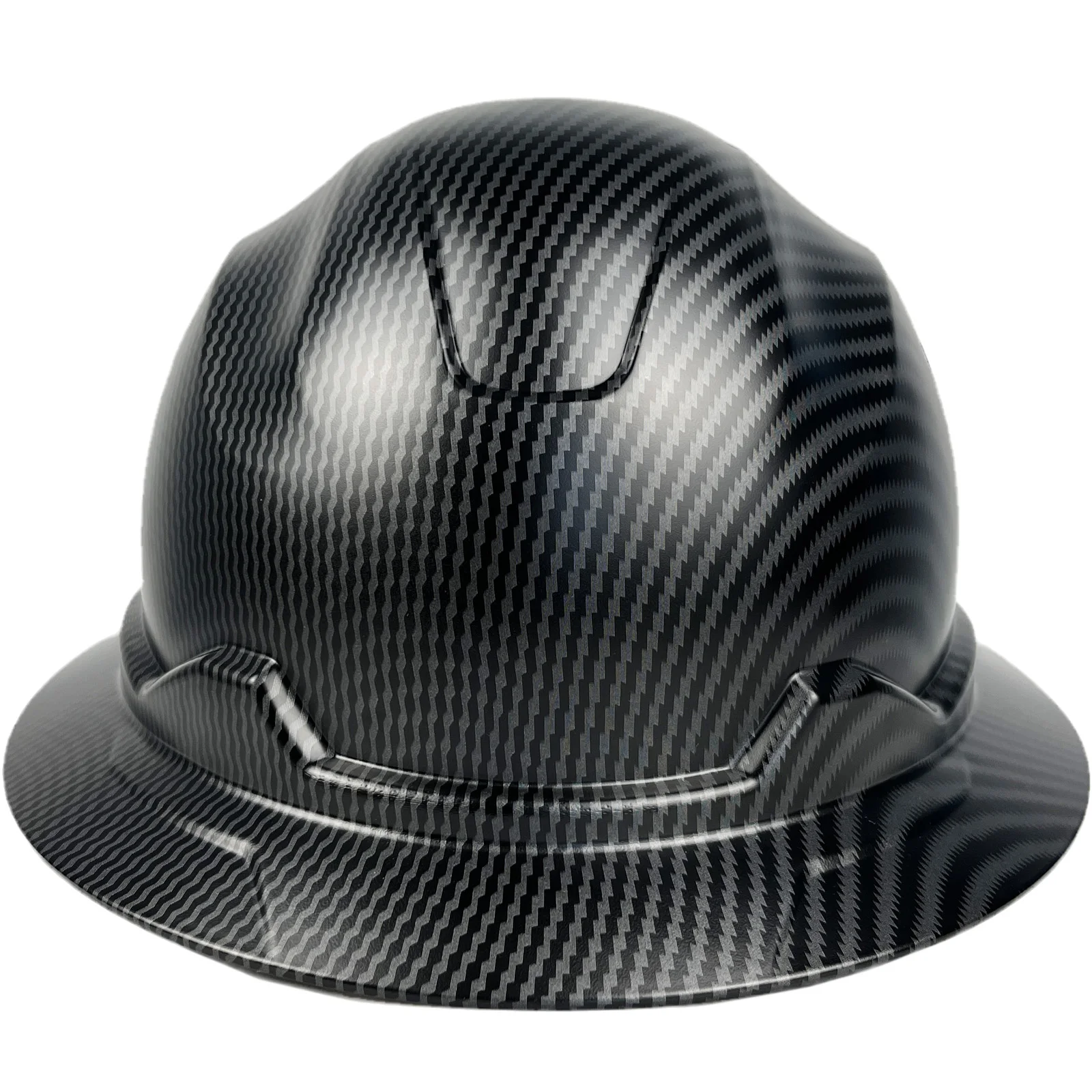 New Full Brim Hard Hat For Engineer Carbon Fiber Pattern Safety Helmet ...