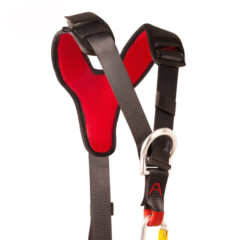 Rock Climbing FULL BODY Harness Tree Arborist Caving Roofer Fall Arrest ...