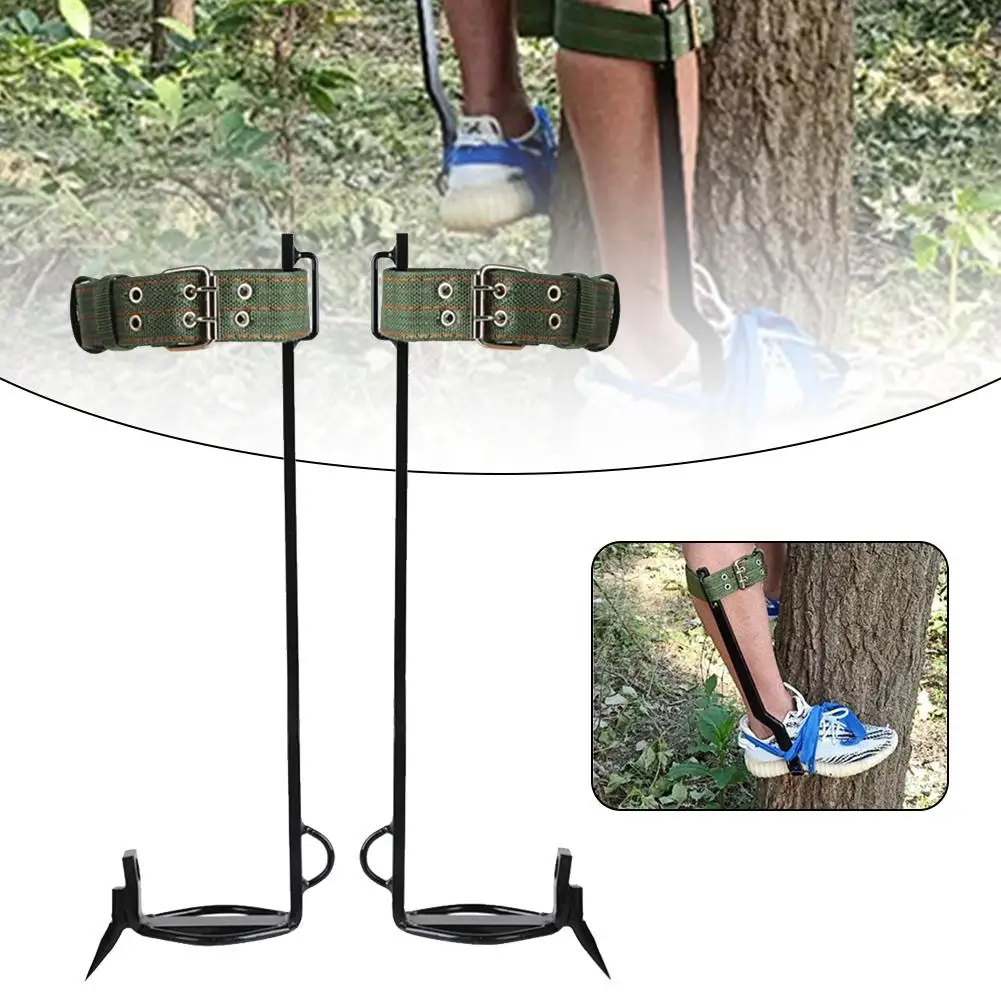 Tree Climbing Spike Set With Safety Belt Strong Load-bearing Capacity ...