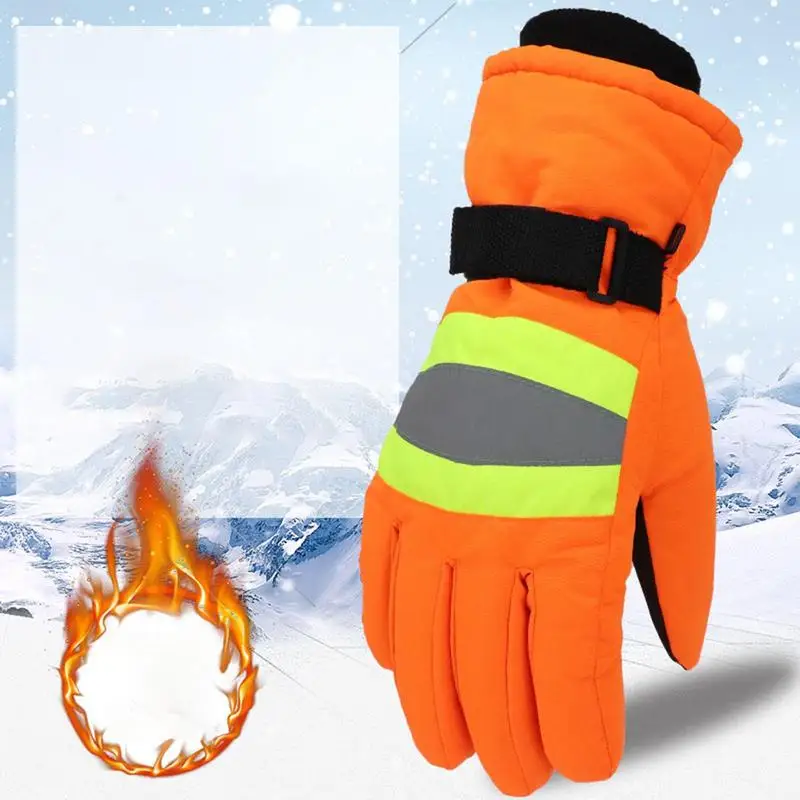 Winter Work Gloves For Men Reflective Gloves For Traffic Safety Control ...